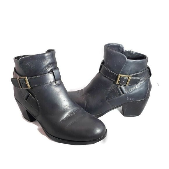 Born | Shoes | Born Boc Sheablackleather Bootie Size 75m | Poshmark